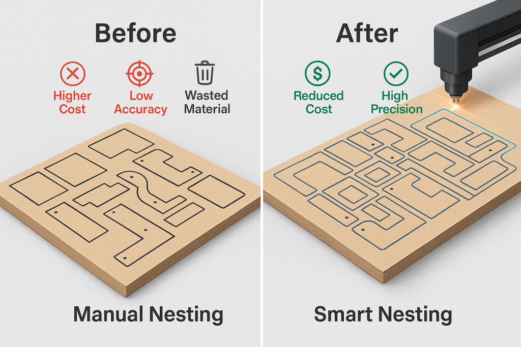Smart Nesting & High-Precision Laser Cutting for Furniture